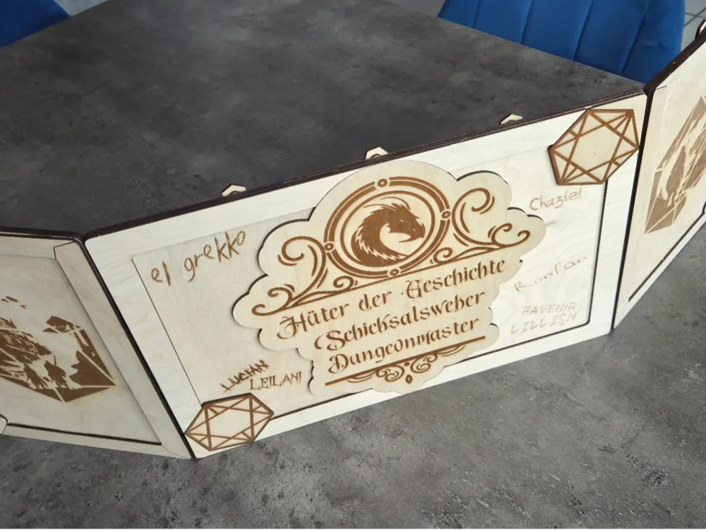 DND Dungeonmaster screen by Mida Moments MakerWorld: Download Free 3D ...