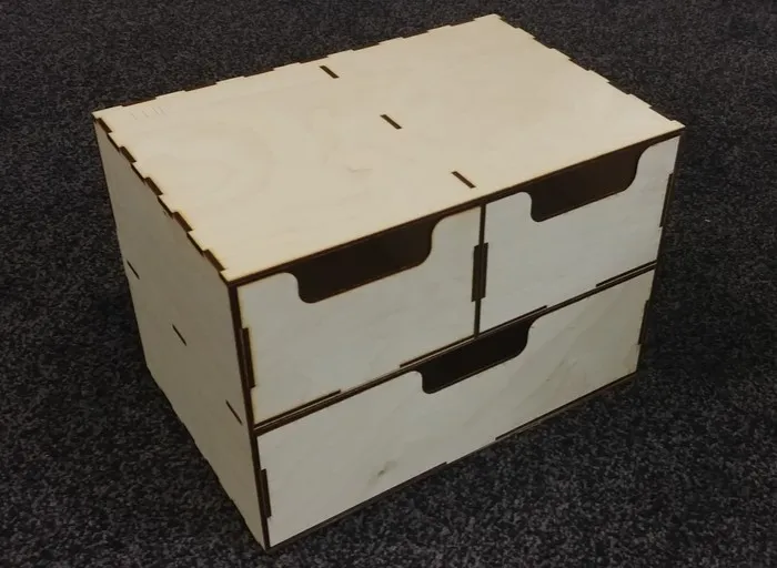 Laser Cut Desktop Drawers 3mm DXF File by Duardo MakerWorld: Download ...