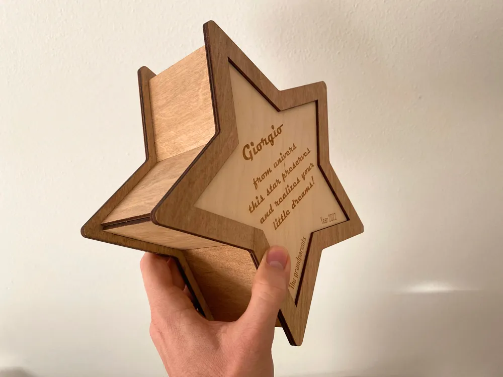 Star coin bank - Customizable with name/dedication - Free 3D Print ...