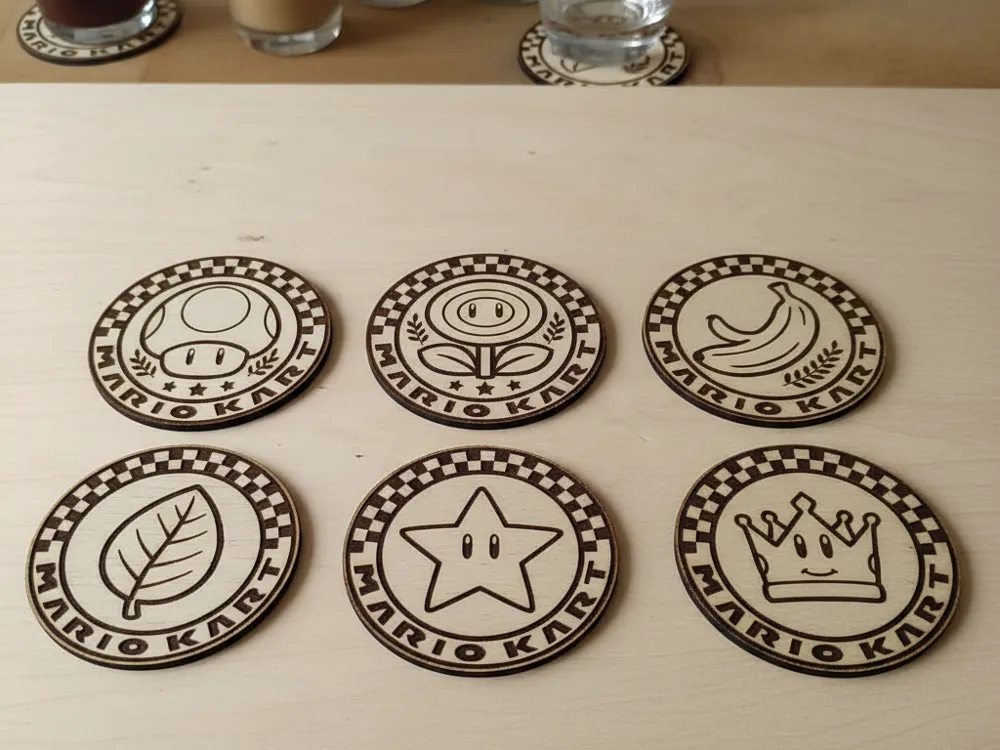 Mario Kart Coasters - Free 3D Print Model - MakerWorld