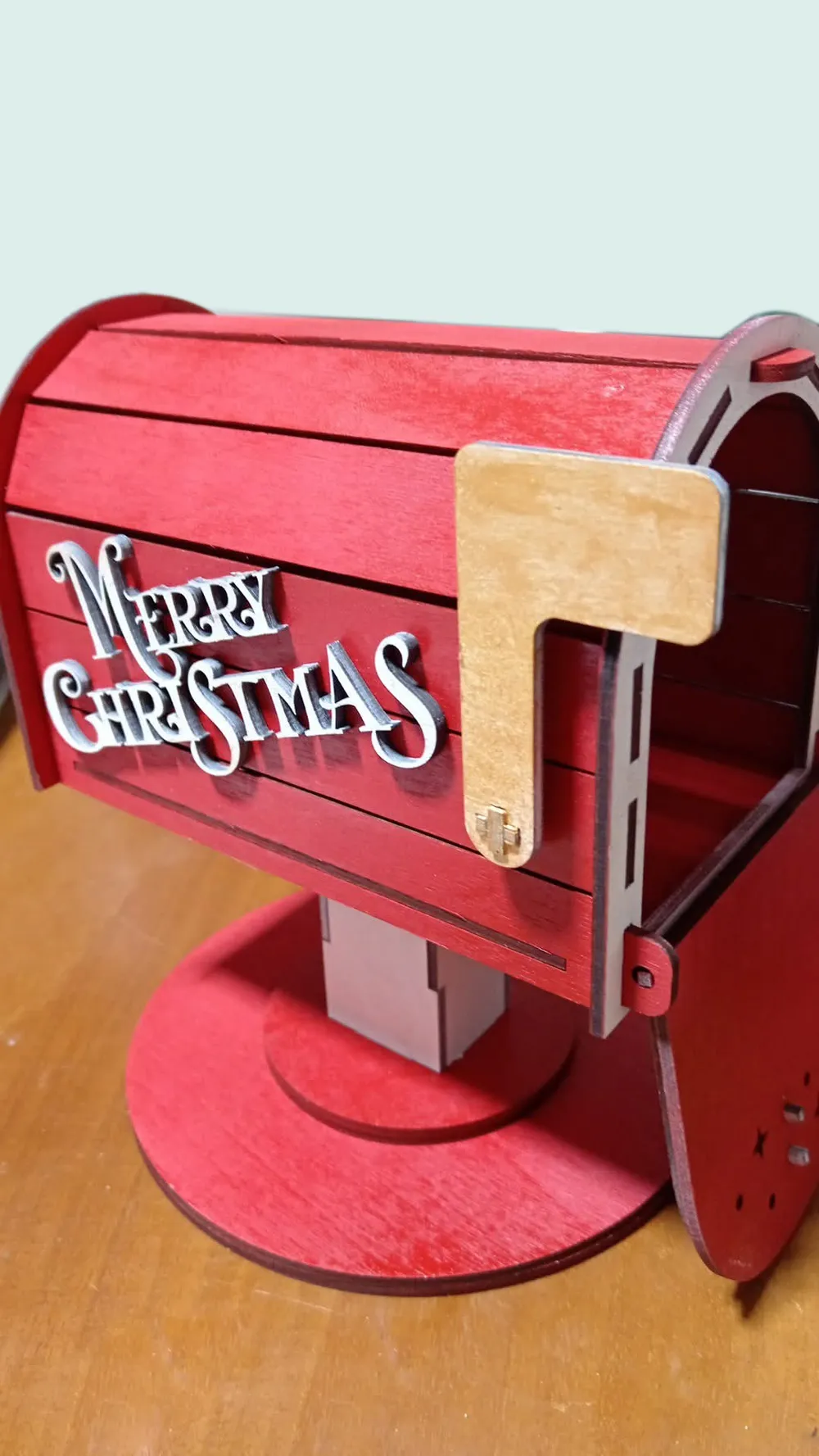 Wooden Christmas Mailbox by Caporale 3D MakerWorld: Download Free 3D Models