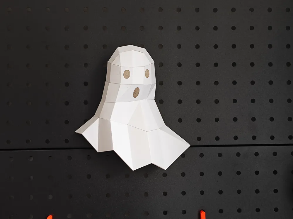 Little Ghost, Made from one A4 sheet, Laser-cut no-trim version by zjoycelee MakerWorld ...