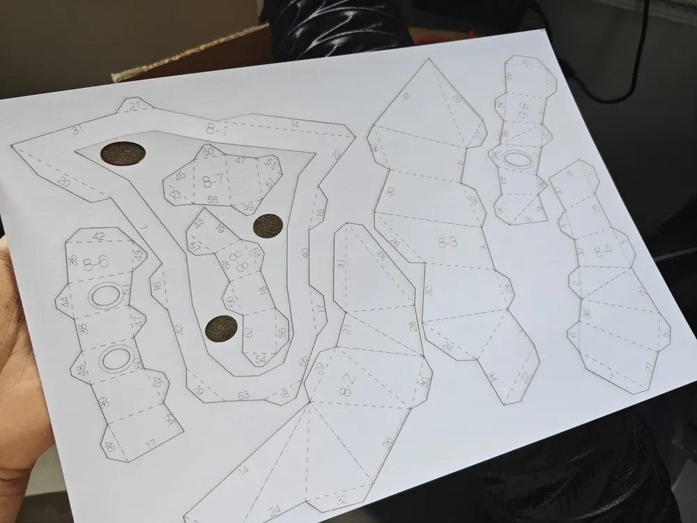 Little Ghost, Made from one A4 sheet, Laser-cut no-trim version by zjoycelee MakerWorld ...