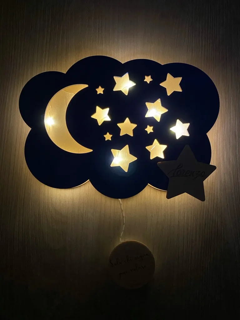 Cloud night lamp by Domenico MakerWorld: Download Free 3D Models