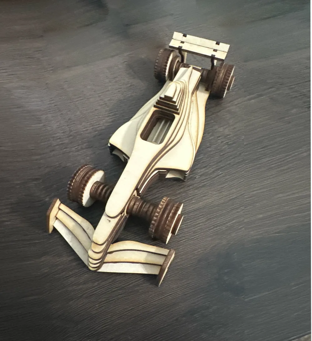 F1 Formula 1 Car - Laser Cut 3D Puzzle - Free 3D Print Model - MakerWorld