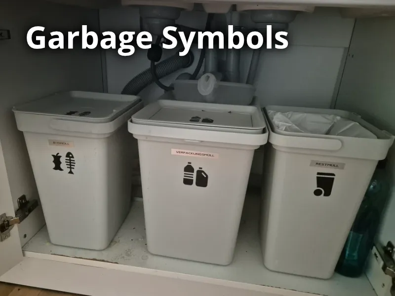 Garbage Symbols - Free 3D Print Model - MakerWorld
