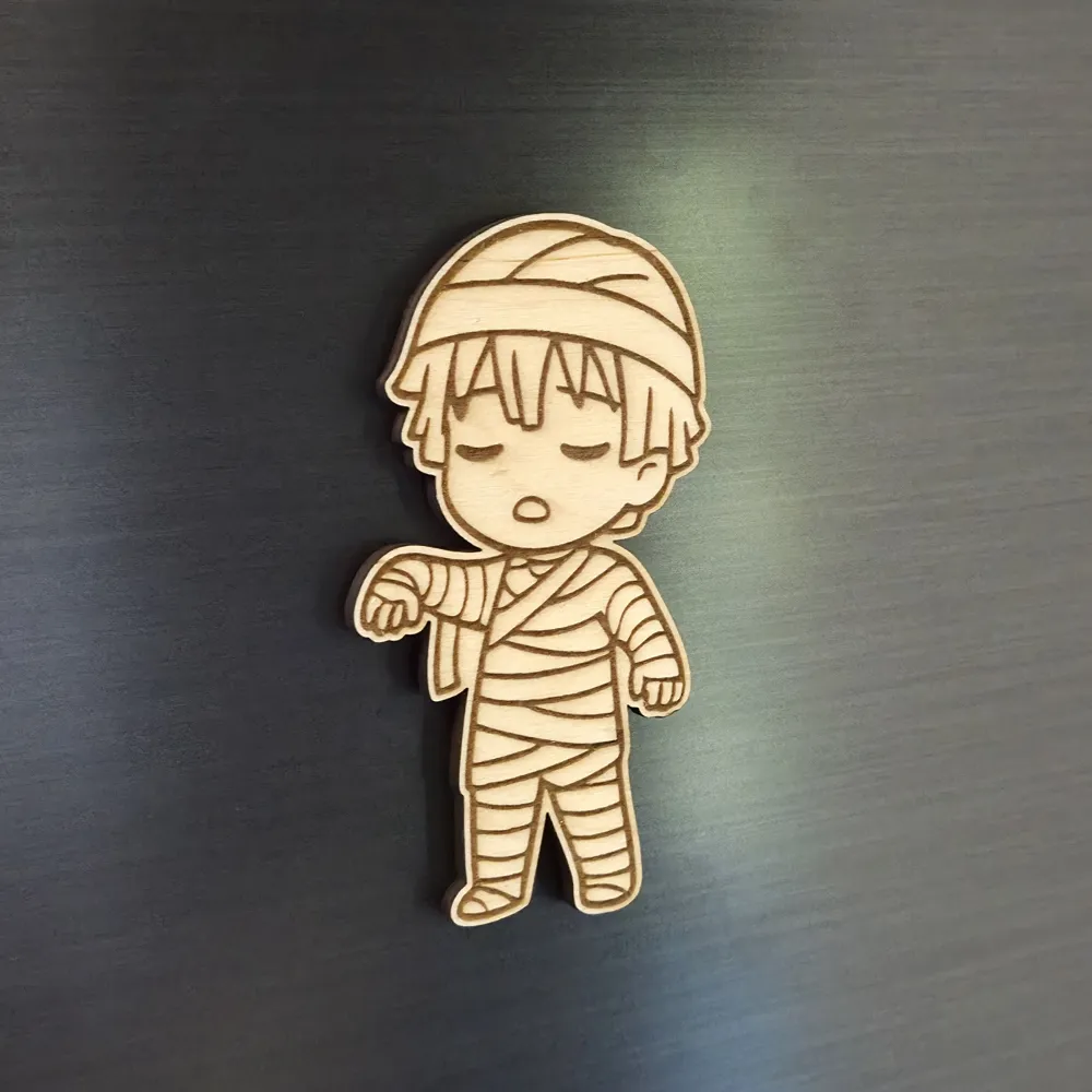 Demon Slayer Chibi Halloween Refrigerator Magnets - Free 3D Print Model ...