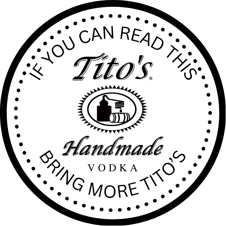 BRING MORE TITO’S — Round Bar Coaster (PNG) - Free 3D Print Model ...