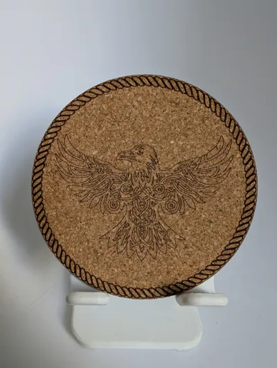 Cork Coaster Raven by Dorni90 MakerWorld: Download Free 3D Models