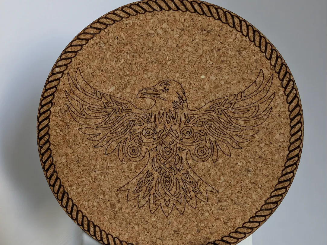 Cork Coaster Raven by Dorni90 MakerWorld: Download Free 3D Models