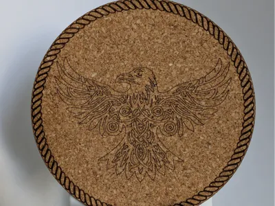 Cork Coaster Raven by Dorni90 MakerWorld: Download Free 3D Models
