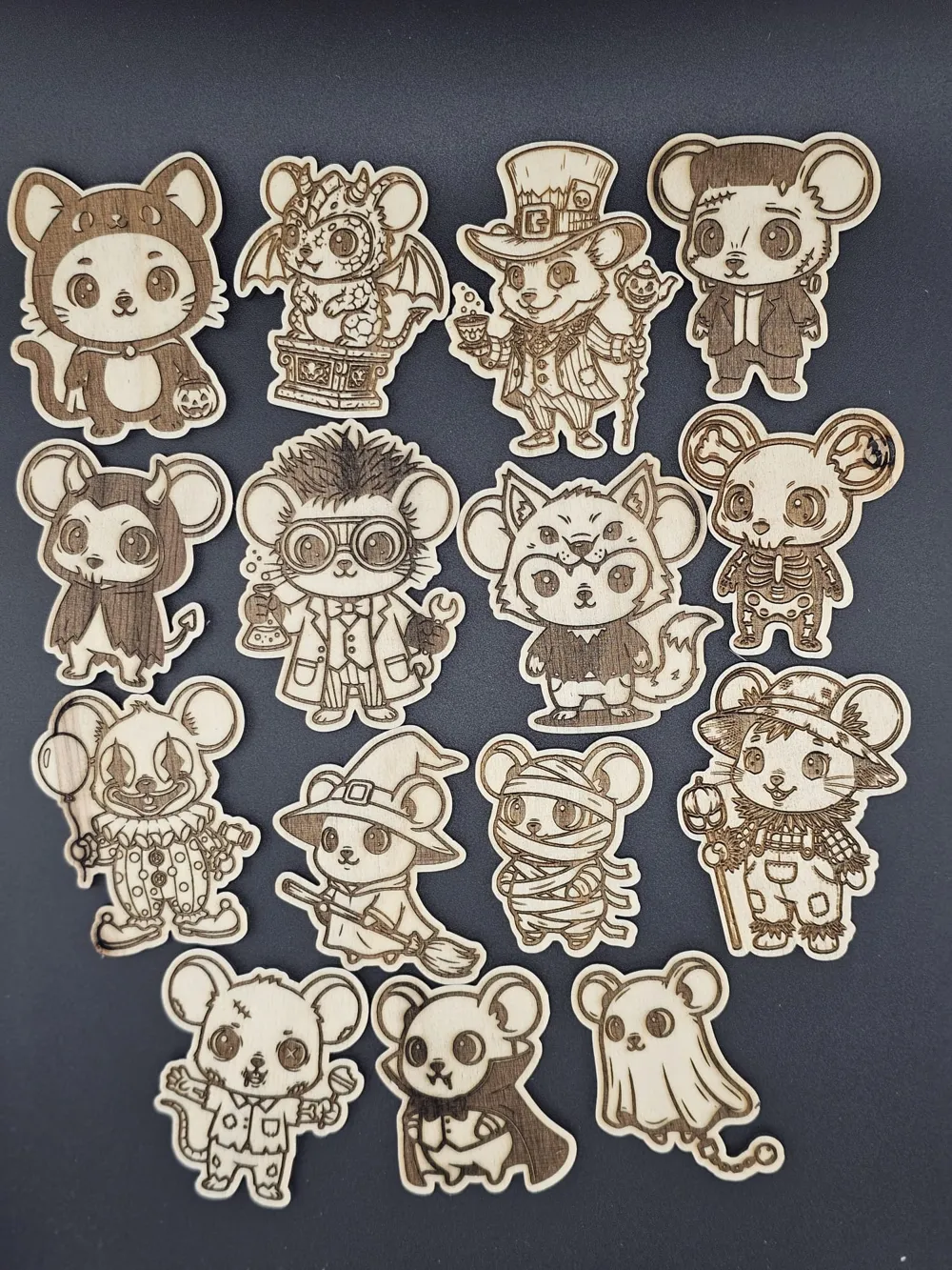 Adorable Halloween Mice - 15 Laser Cut Designs by Azrael MakerWorld ...