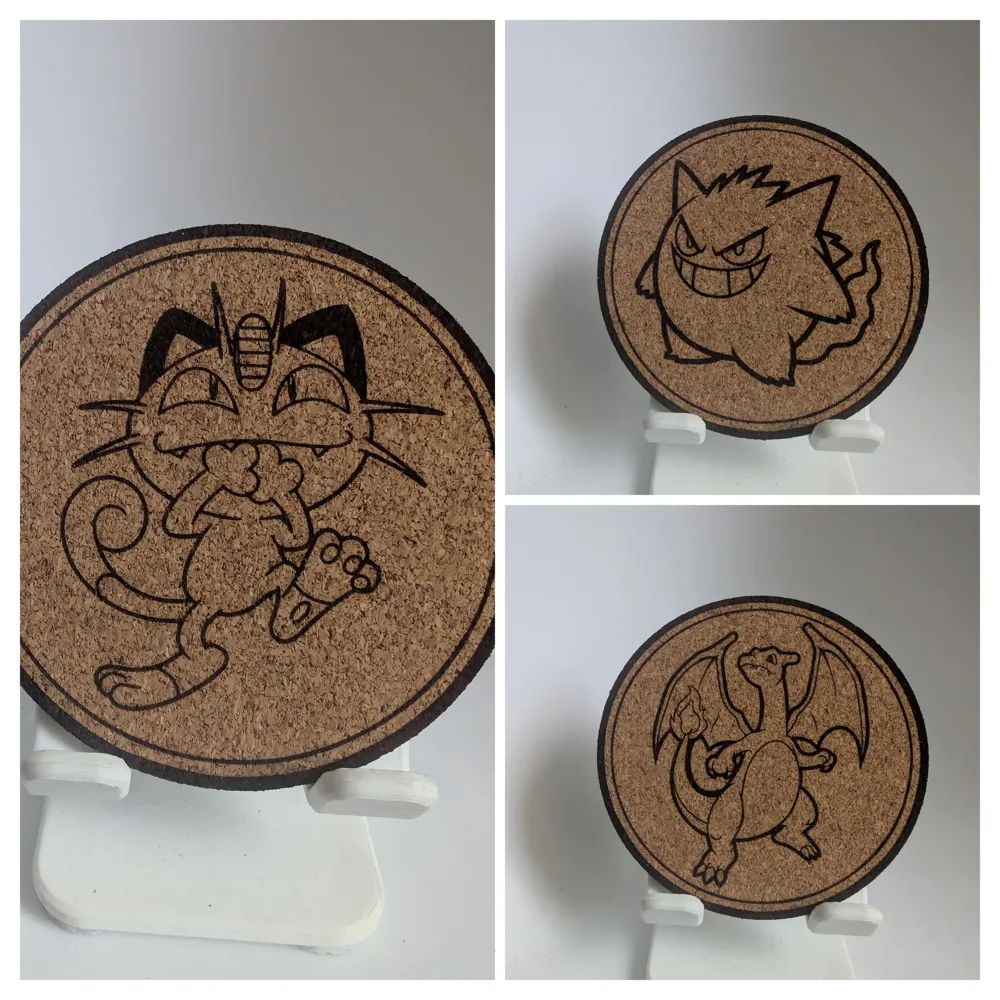 Cork Coasters Pokemon Collection - Free 3D Print Model - MakerWorld