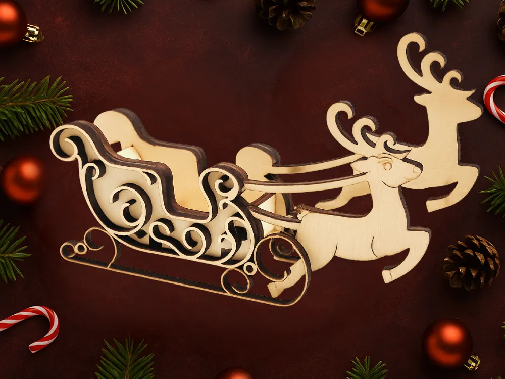 Trineo de Santa Claus por Savy_Maker MakerWorld: Descarga Modelos 3D Gratuitos