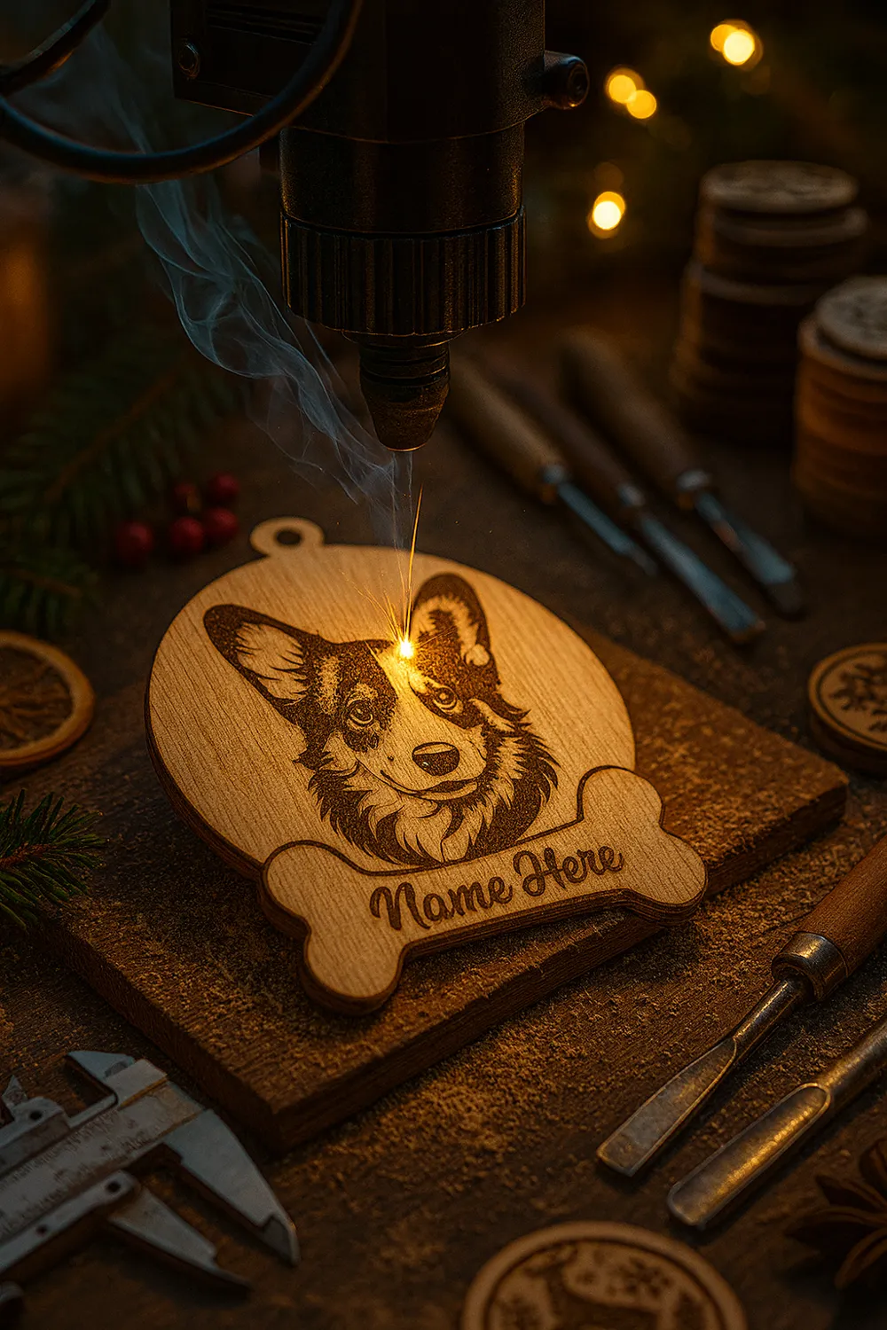 Personalized Dog Ornament 2 - Free 3D Print Model - MakerWorld