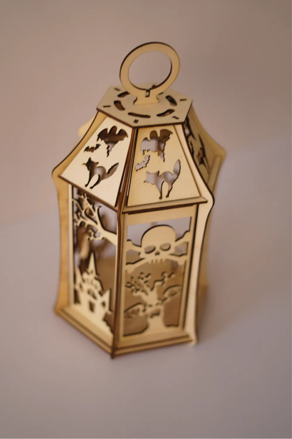 Halloween Lantern 3D LaserCut Lantern + SVG - Free 3D Print Model ...