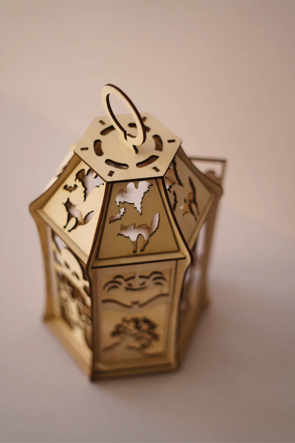 Halloween Lantern 3D LaserCut Lantern + SVG - Free 3D Print Model ...
