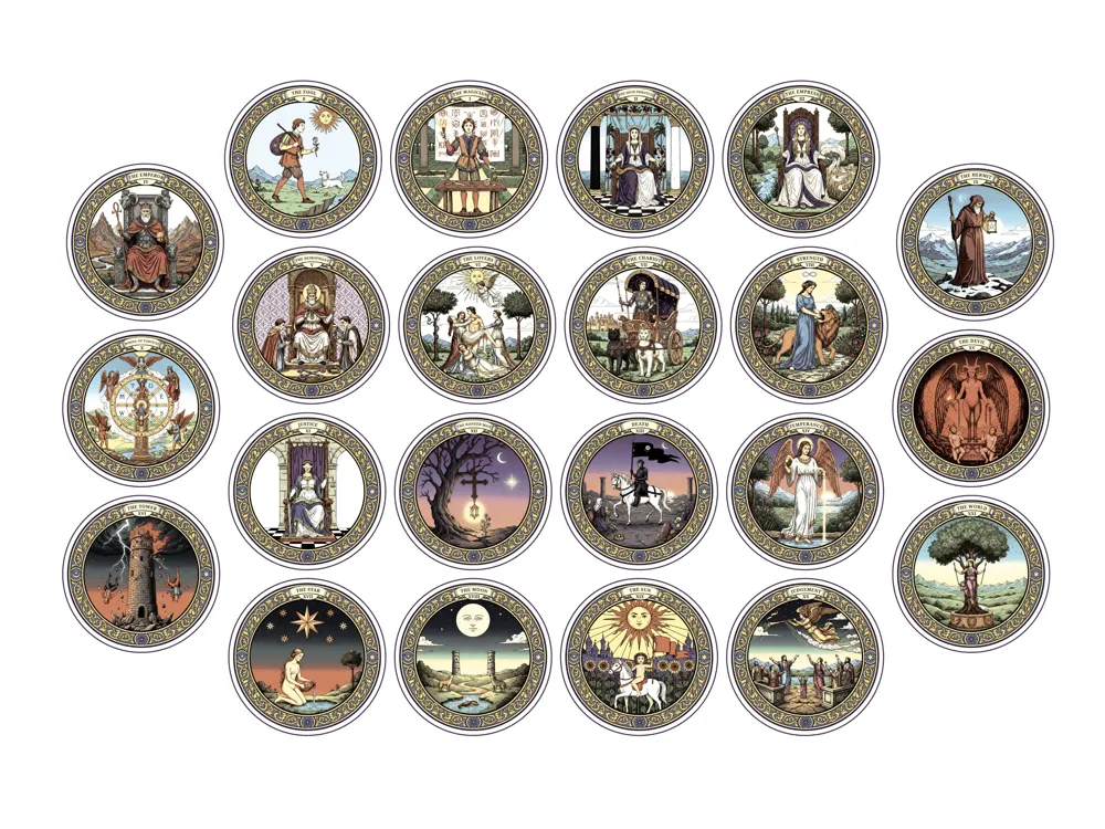 Drink Coasters (Tarot / Major Arcana) by CVD MakerWorld: Download Free ...