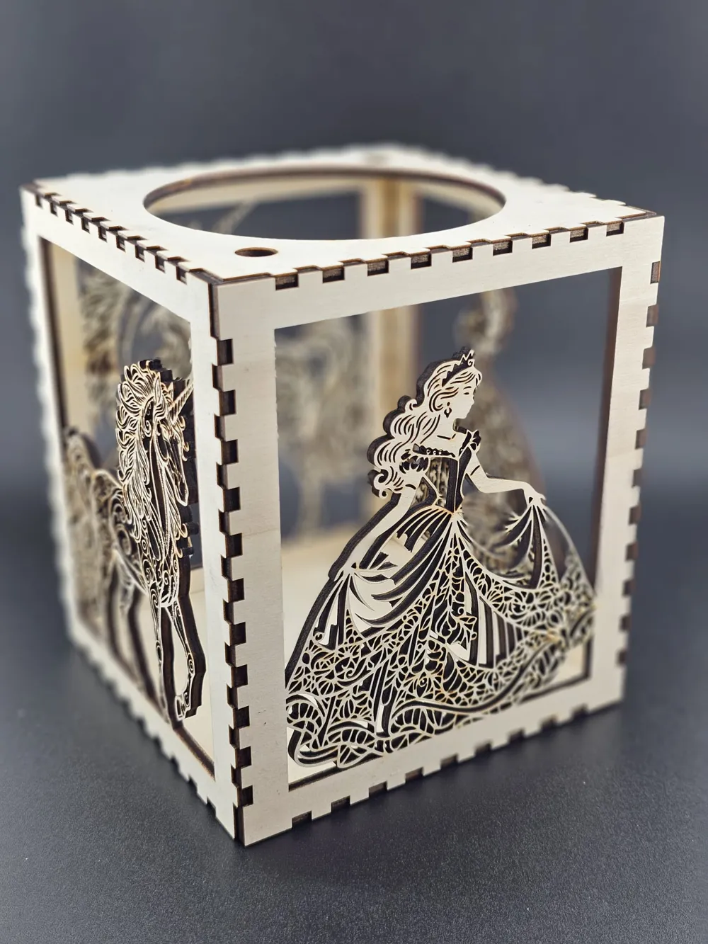 Magical Princess and Unicorn Lantern (St. Martin) - Free 3D Print Model ...