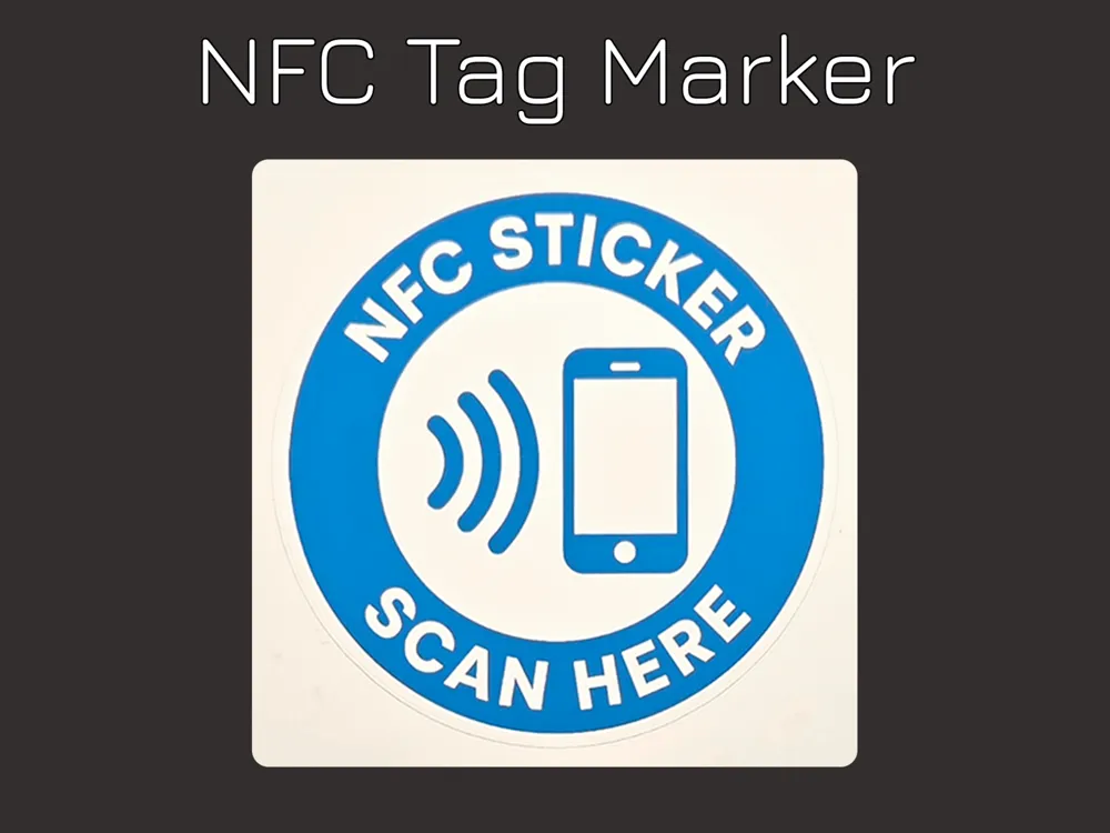 NFC Tag Marker / Overlay - Free 3D Print Model - MakerWorld
