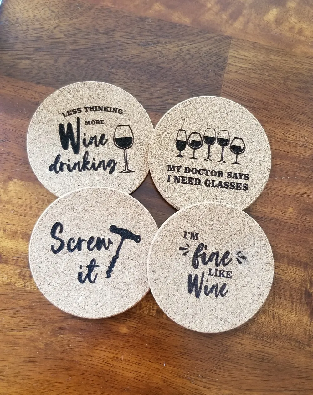 Perfect coaster set for Wine lovers - Free 3D Print Model - MakerWorld