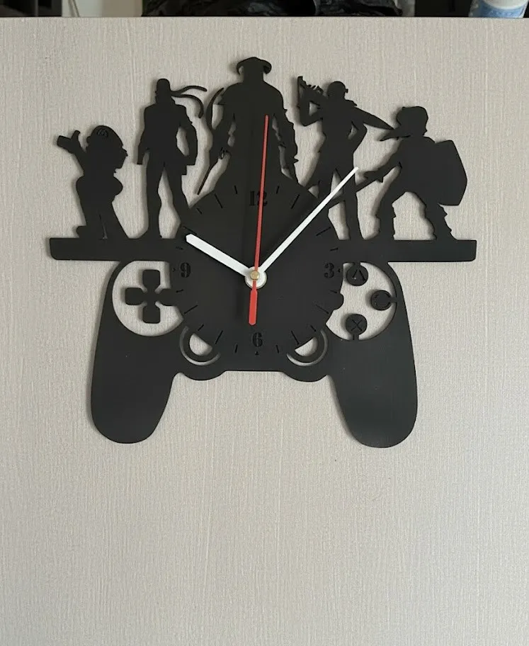 Laser Cut Gaming Icons clock - Free 3D Print Model - MakerWorld