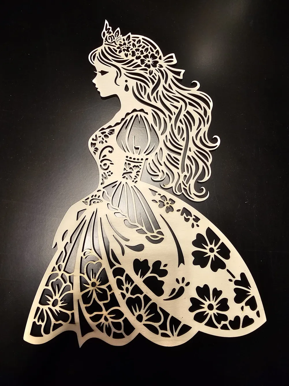 Intricate Delicate Fairy Tale Princess Profile - Free 3D Print Model ...