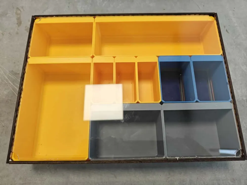 Modular Plywood Sorting Tray for Storage Bins - Free 3D Print Model ...