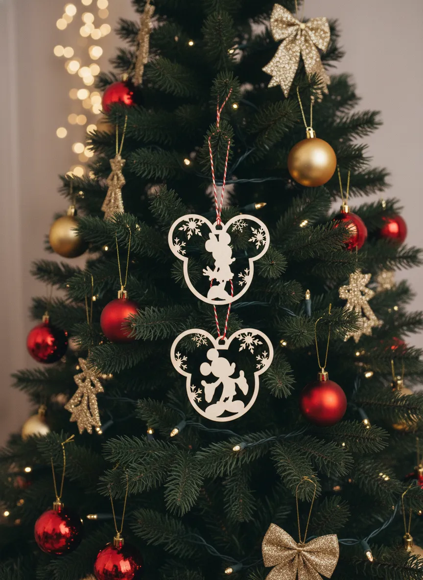 Mickey and Minnie - Christmas tree decoration by Caporale 3D MakerWorld ...