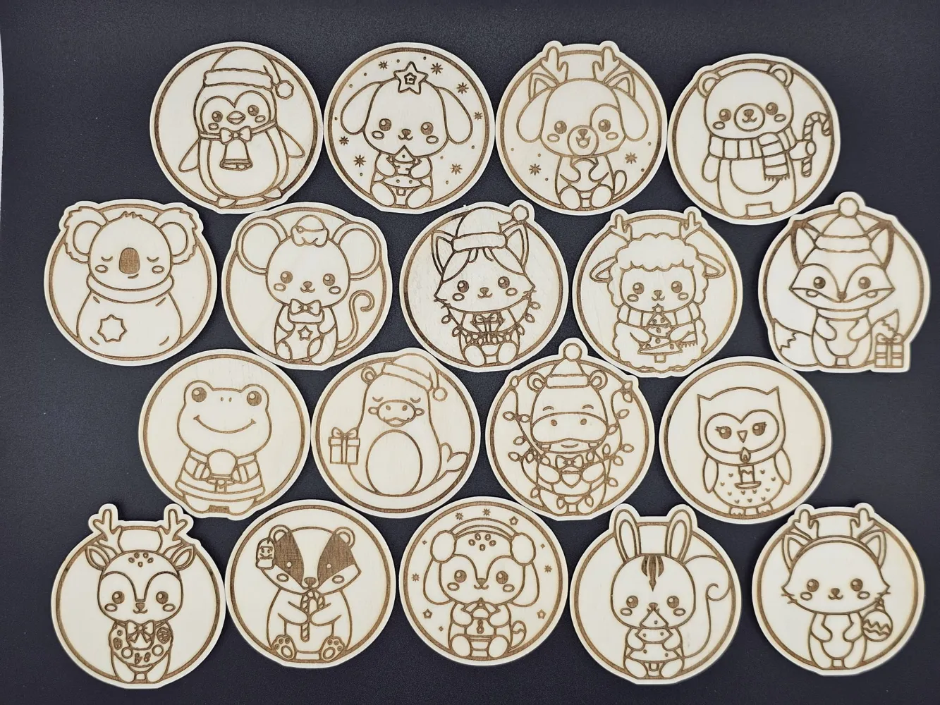 Chibi Kawaii Christmas Critters Animal Bundle by Azrael MakerWorld ...