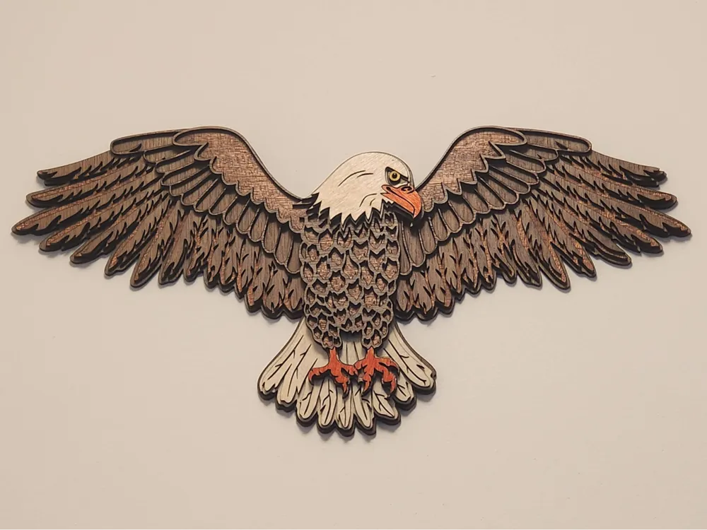 Layered Eagle - Free 3D Print Model - MakerWorld