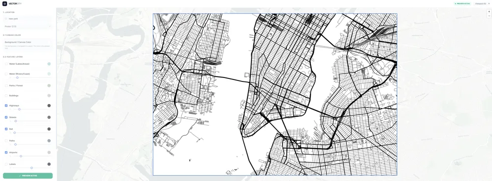 VectorCity: Map-to-Laser SVG Generator by ZRNNN MakerWorld: Download ...
