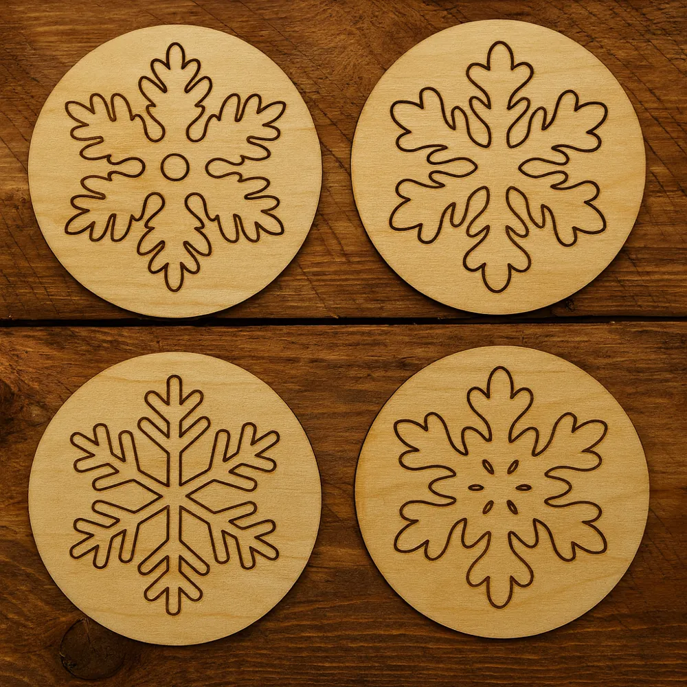 Cozy Snowflake Coaster Set by d.bang.199 MakerWorld: Download Free 3D ...