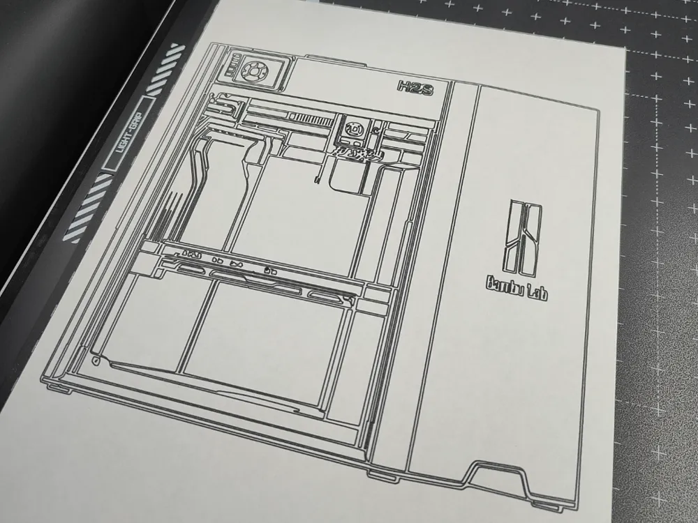 Bambu Lab H2S Drawing - Free 3D Print Model - MakerWorld