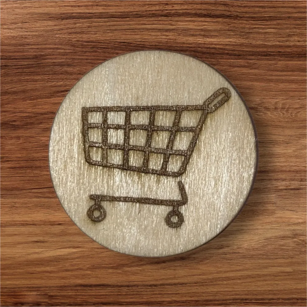 Shopping Cart Release Token - Free 3D Print Model - MakerWorld