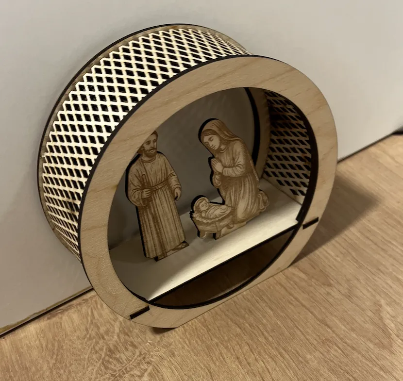 Nativity Scene – Layered Laser-Cut Christmas - Free 3D Print Model ...
