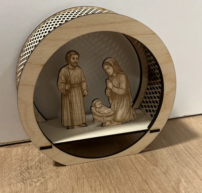 Nativity Scene – Layered Laser-Cut Christmas - Free 3D Print Model ...