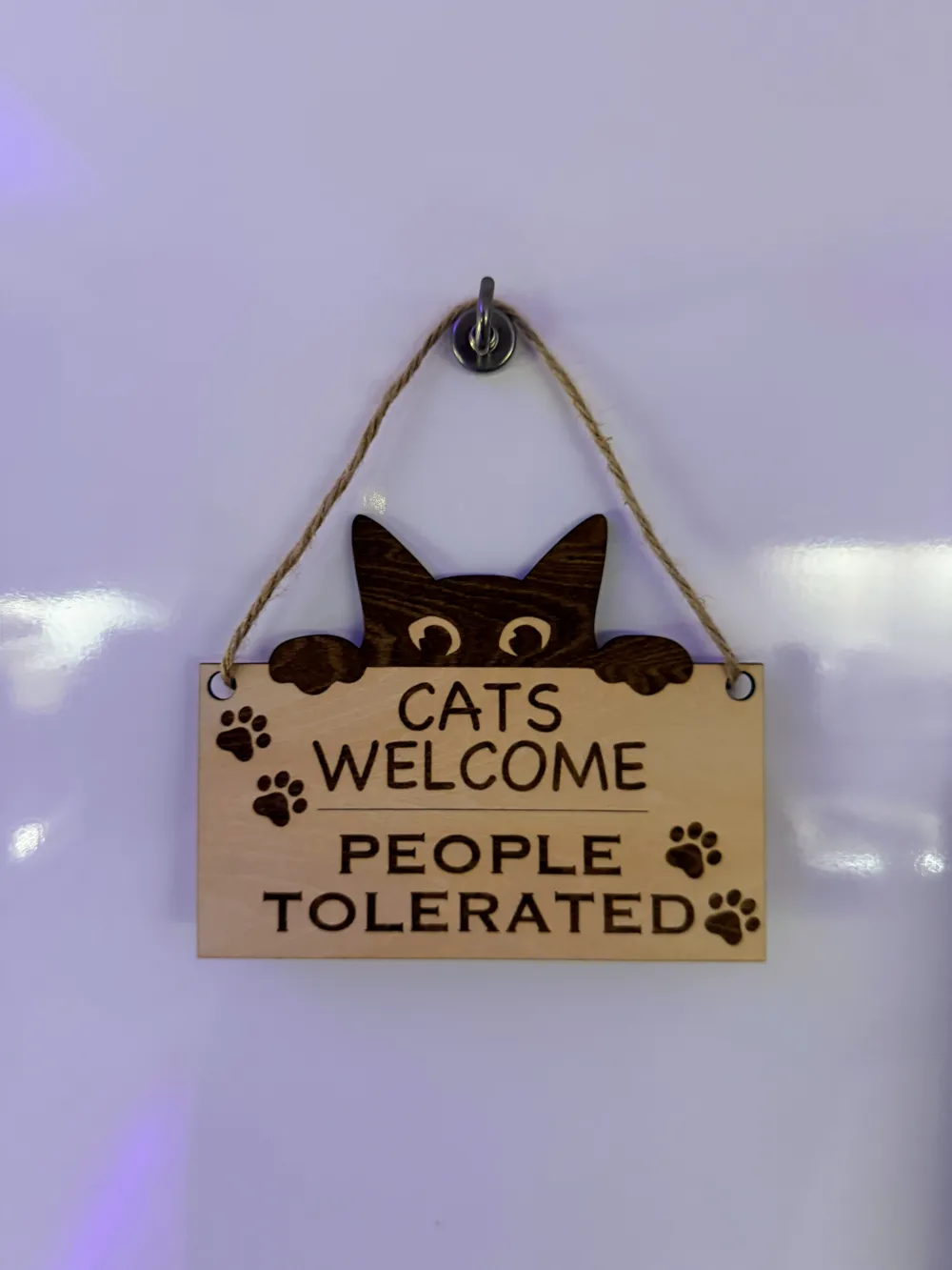 Letrero de Gatos bienvenidos, personas toleradas - Modelo de impresión ...