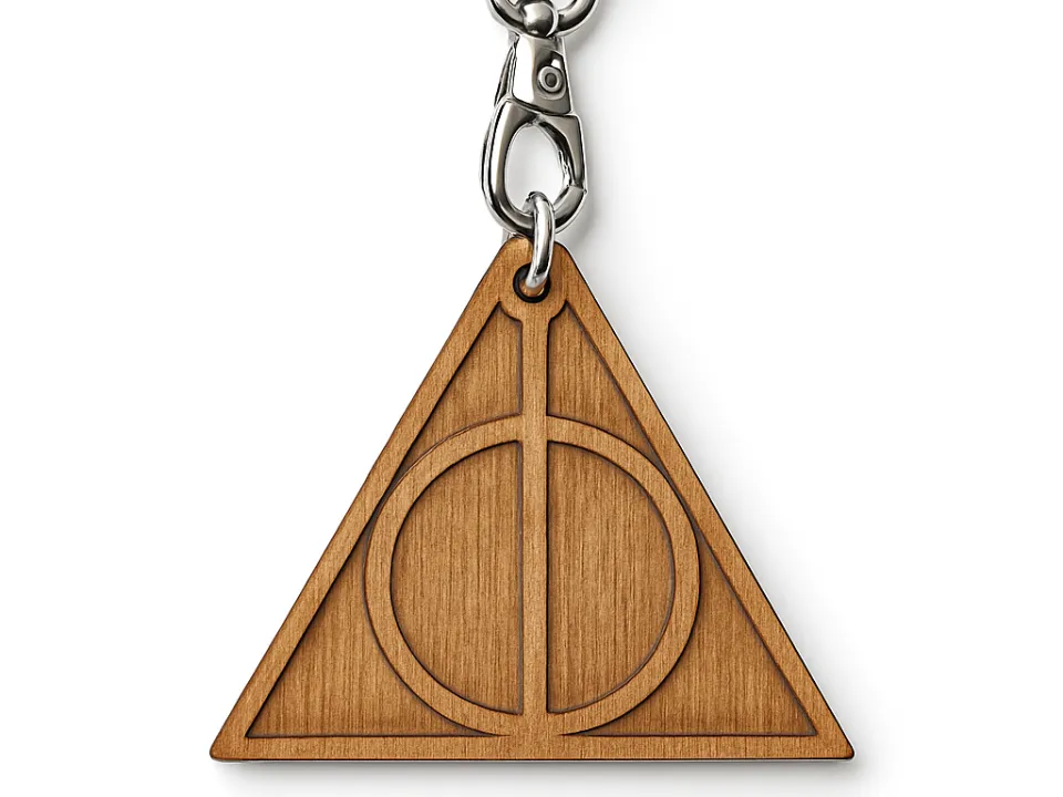Deathly Hallows Keychain - Wizarding Accessory - Free 3D Print Model ...