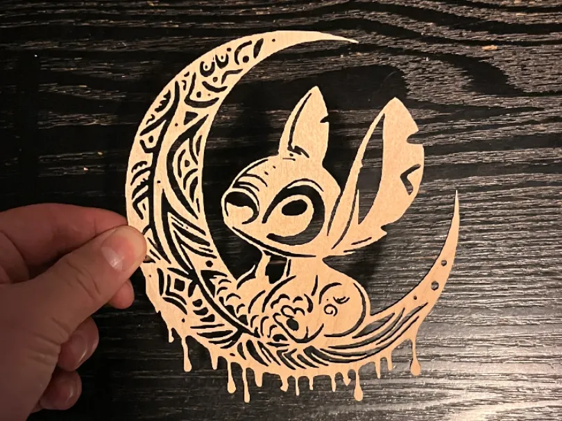 Stitch and Moon by Artist3d MakerWorld: Download Free 3D Models