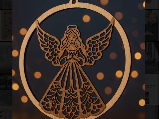 Angel, laser cut - Free 3D Print Model - MakerWorld