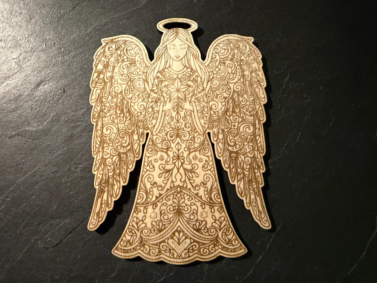 Large Hanging Christmas Angel #2 by STL - Factory (Germany) MakerWorld ...