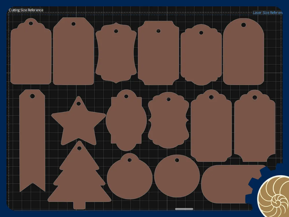 Gift Tags Labels Collection - Cutter Tool - Free 3D Print Model ...