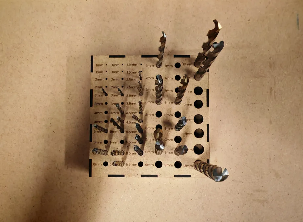 Metric Drill Bit Organizer Box | 1mm - 13mm by finlepi MakerWorld ...