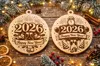 Happy New Year 2026 SVG | Laser Ornament File - Free 3D Print Model ...