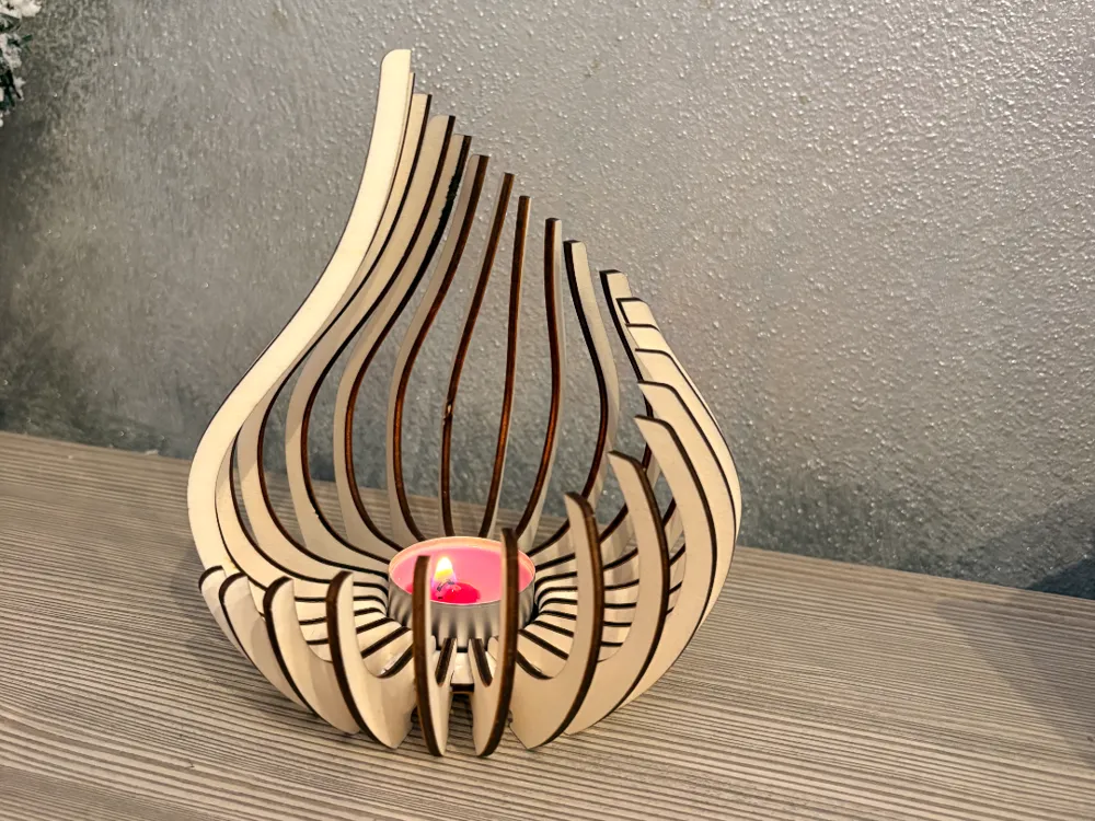 candle holder--porta candela - Free 3D Print Model - MakerWorld