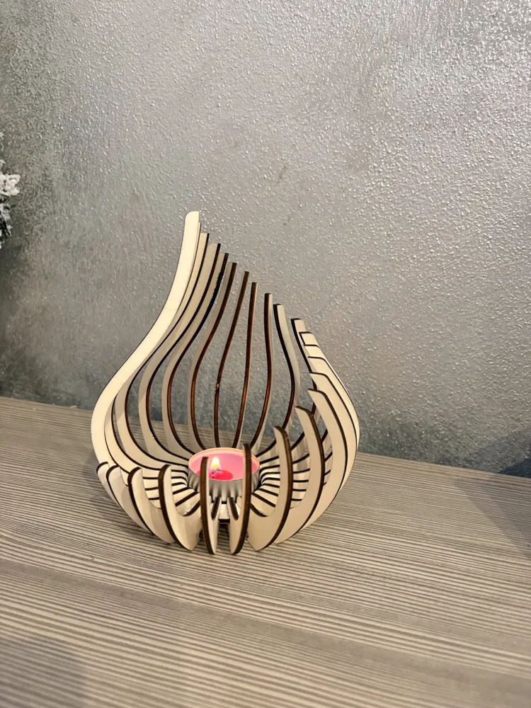 candle holder--porta candela - Free 3D Print Model - MakerWorld
