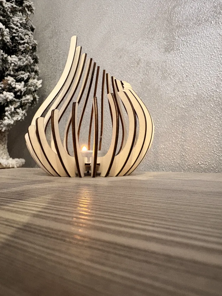 candle holder--porta candela - Free 3D Print Model - MakerWorld