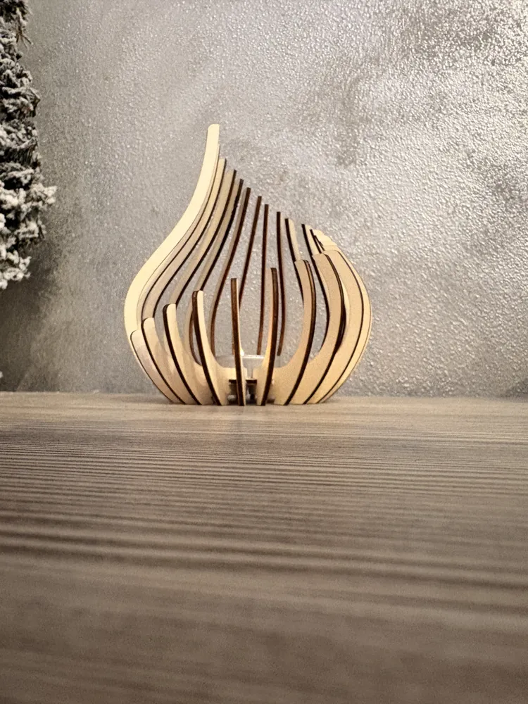 candle holder--porta candela - Free 3D Print Model - MakerWorld