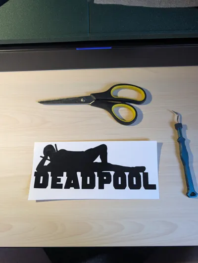Sticker Deadpool - Free 3D Print Model - MakerWorld